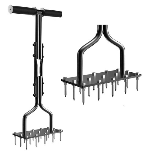Loosening Soil Spike Lawn Air Aerator 15 Iron Spikes Manual Yard ...