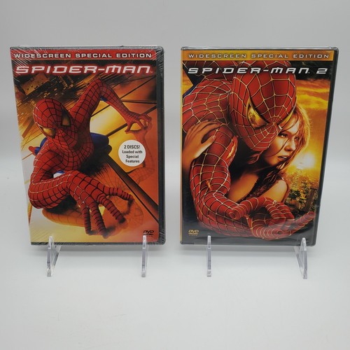 LOT OF 2 DVD Spider-Man & Spider-Man 2 Widescreen Special Edition DVD ...