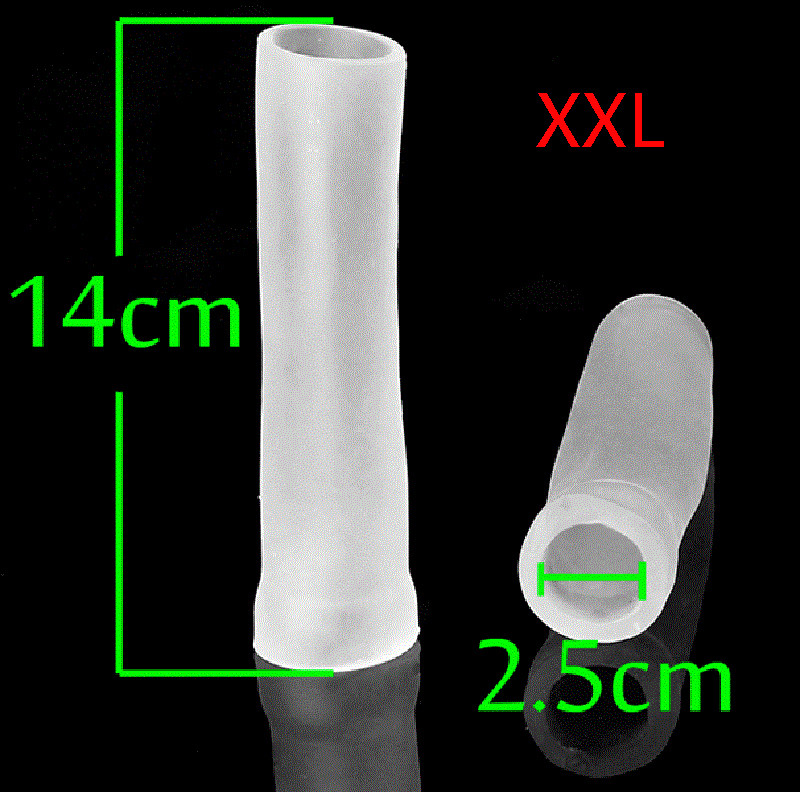 Silicone Male Penis Extender Stretcher Sleeve Max Vacuum Enhancer ...