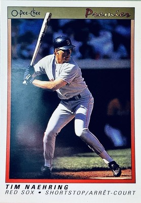 🔥 1991 O-Pee-Chee Premier Tim Naehring Rookie Boston Red Sox #88 | eBay