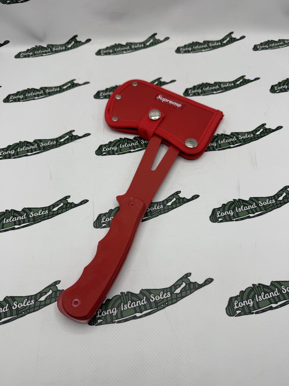 SOG SS18 Supreme Hand Axe Red Used Collectible with Free Shipping