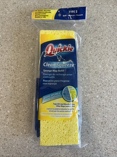 Quickie Clean Squeeze Sponge Mop Refill Type S 0442 Fits Mop #045 NEW ...
