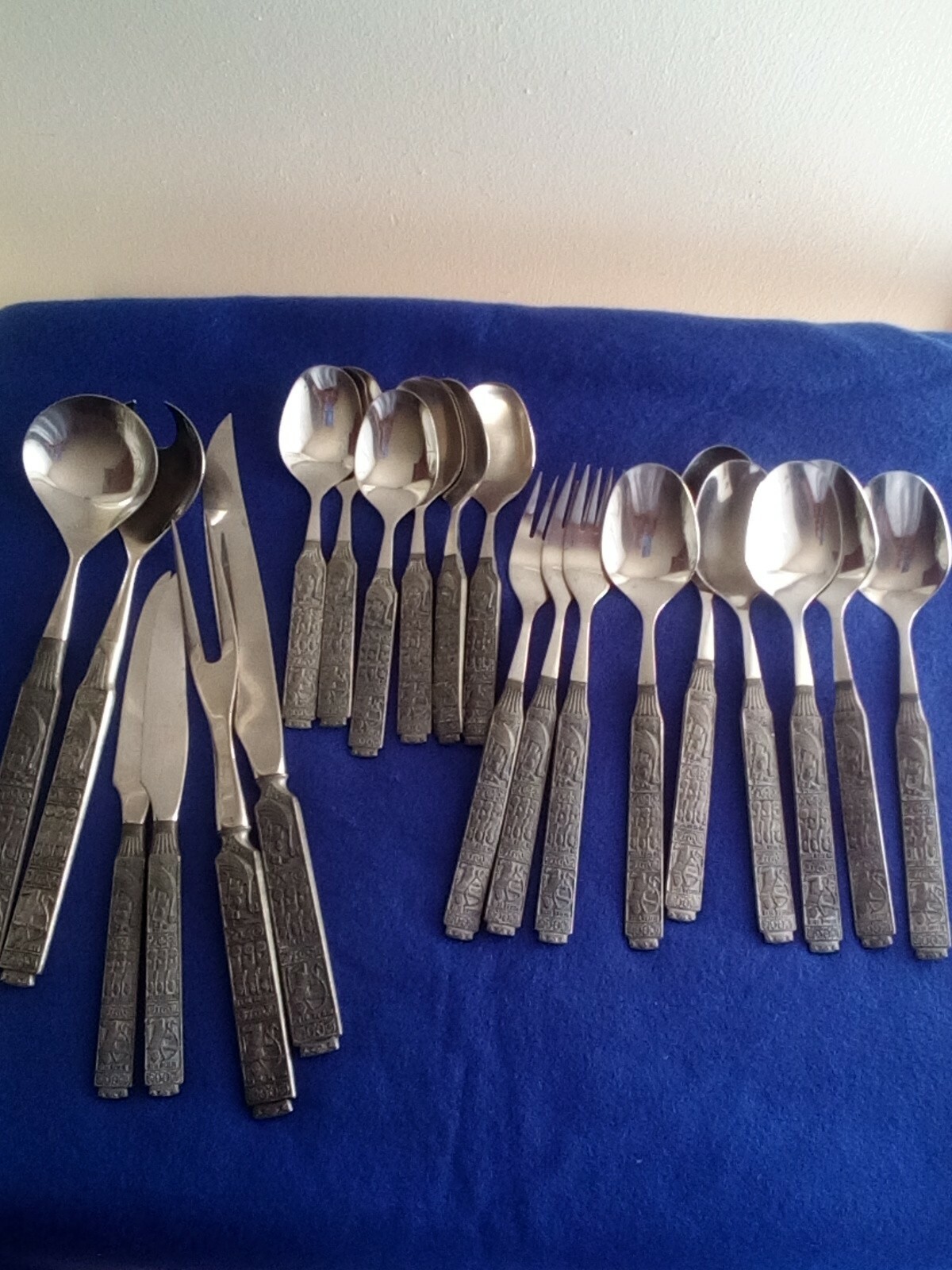 Vintage Konge Tinn Heilag Olav Norway Pewter Flatware From 18.00 To 22. ...