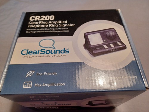 CLEAR SOUNDS ClearRing Amplified Phone Ring Signaler CS-CR200 UPC ...