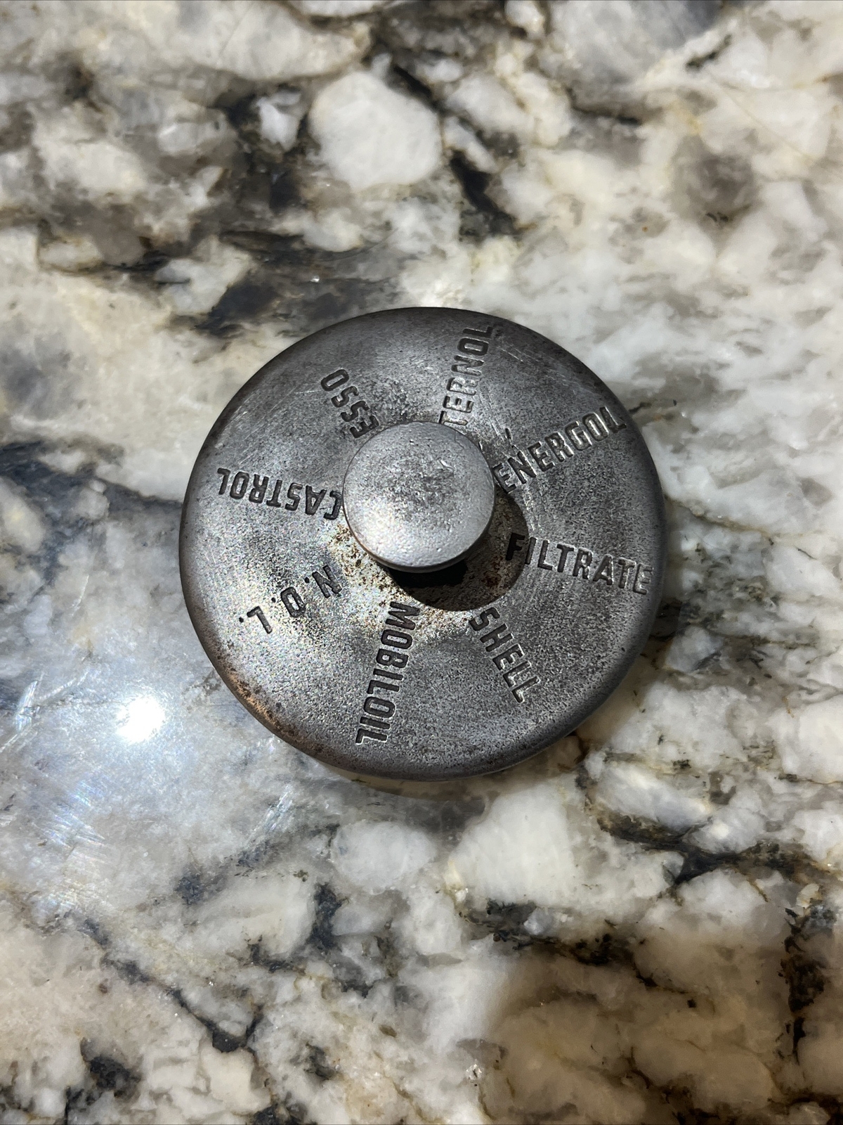 Vintage Oil Filler Cap MG Riley Austin 1950s Sternol Shell Mobiloil ...