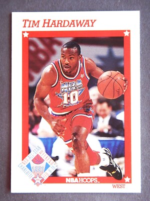 Tim Hardaway #264 NBA Hoops 1991 Basketball Card (Golden State Warriors ...