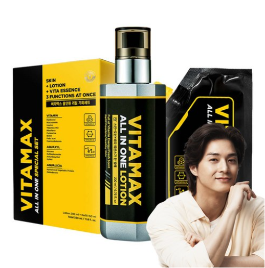 Mip Vitamax All In One Lotion 200ml + refill 150ml For Men Moisturizing ...