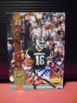 1994 Signature Rookies Autographes #37 Jim Miller Sn 3826/7750 Michigan ...