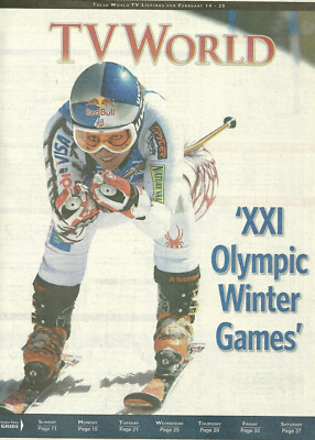 TV WORLD Magazine Feb. 14-20 2010 Lindsey Vonn XXI Olympics Richard ...