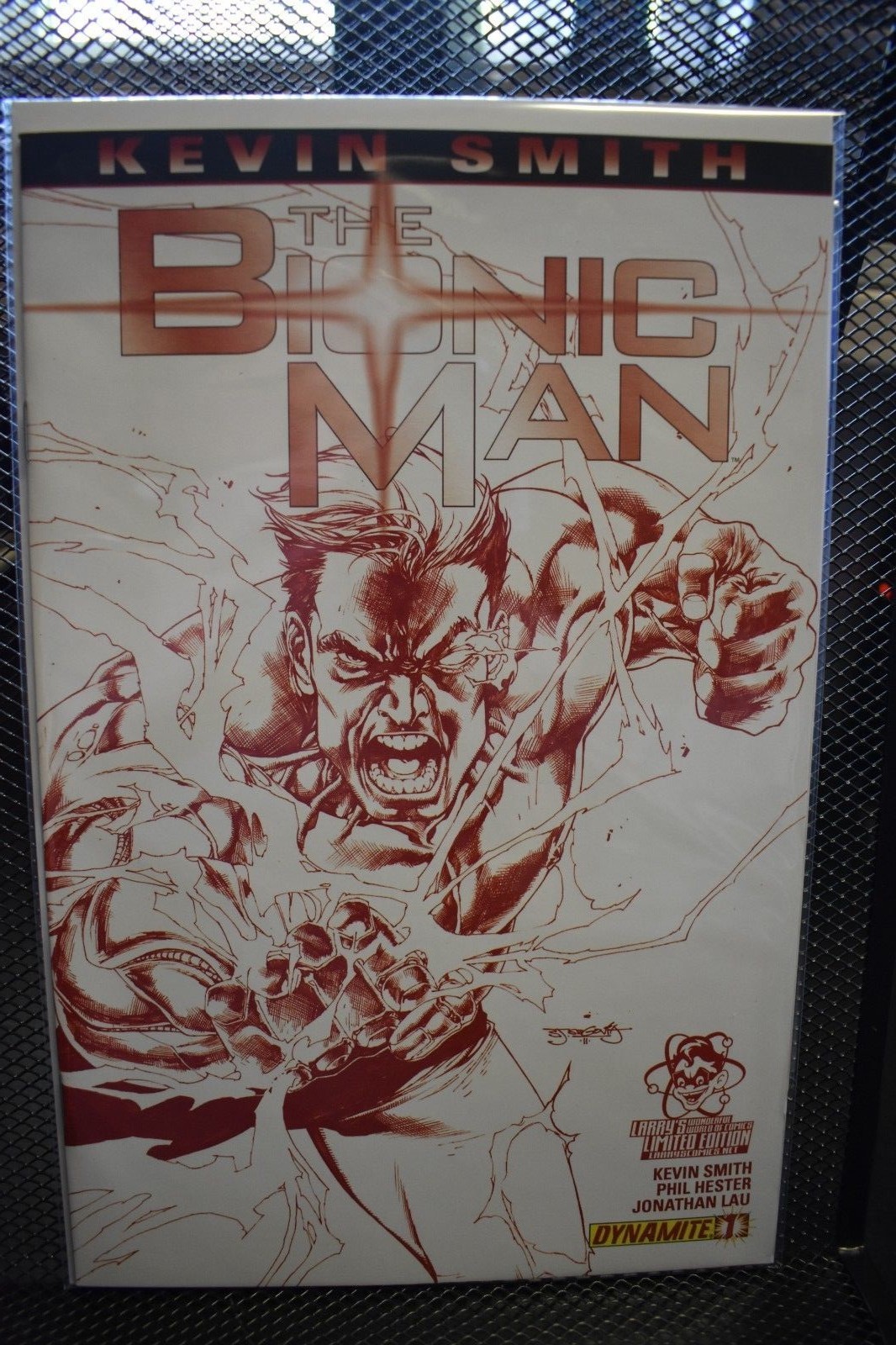 The Bionic Man #1 Phantom Larry's Comics Sketch Variant Dynamite Kevin ...