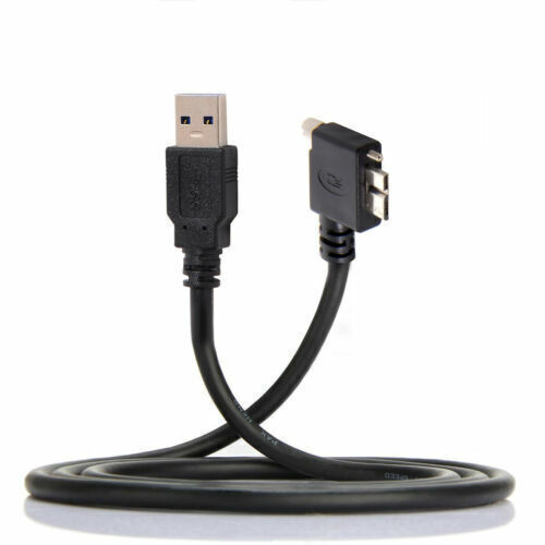 90D Left Angled Micro USB S Mount to 3.0 Data Cable for Industrial ...