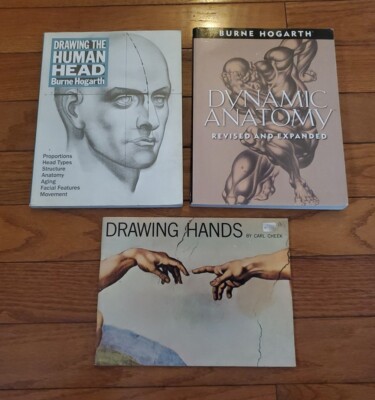 Dynamic Anatomy, Drawing The Human Head, Drawing Hands Burne Hogarth ...