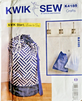 Kwik Sew K4185 Kwik Start Learn to Sew Pattern Laundry Bag Lingerie ...