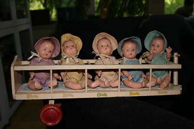 Antique Collector's Item Five Small Dolls Dionne Quintuplets 1934 | eBay