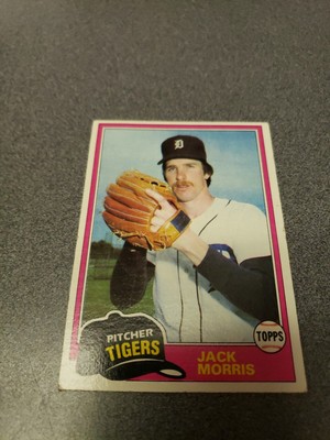 1981 TOPPS JACK MORRIS Baseball Card #572 Detroit Tigers Set Break NM ...