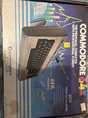 Retro Commodore 64 Computer System Vintage 1980s C64 In Box, With 16 ...