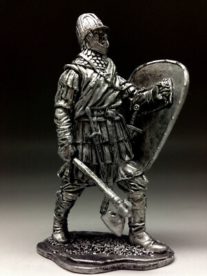 Tin toy soldiers Warrior Novgorod militia XIV century 54 mm 1/32 ...