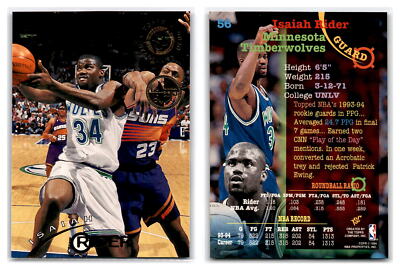 1994-95 Stadium Club Members Only #56 Isaiah Rider - Minnesota ...