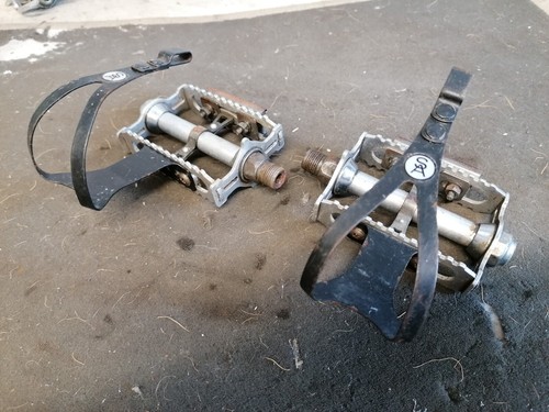 Lyotard Pedals Rat Trap SA Toe Clips Alloy Platform Flat Road Bike ...