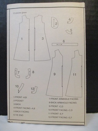 Simplicity Pattern 7116 Dress or Jumper Miss Size AA (XS, S, M) Cut ...