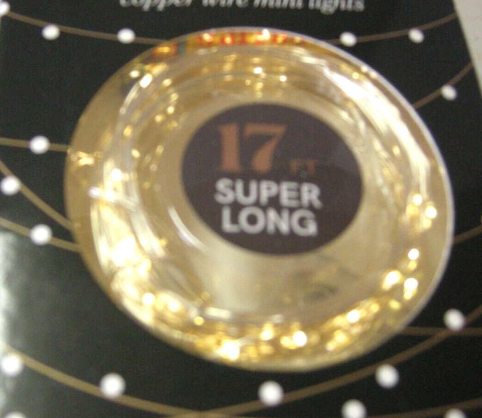 Lumin Essence Copper Wire Mini Lights, USB or Battery Operated, 17 Ft ...