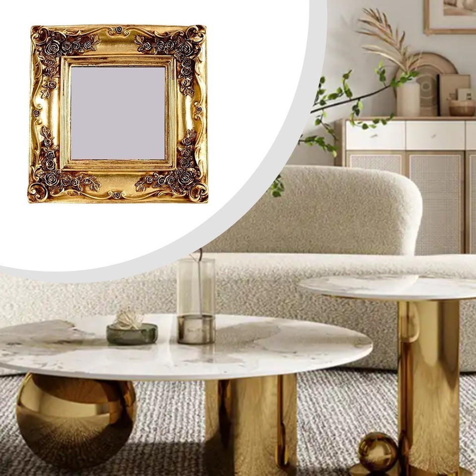 Square Photo Frame Resin Photo Frame Office Decor Rose Pattern Classic ...