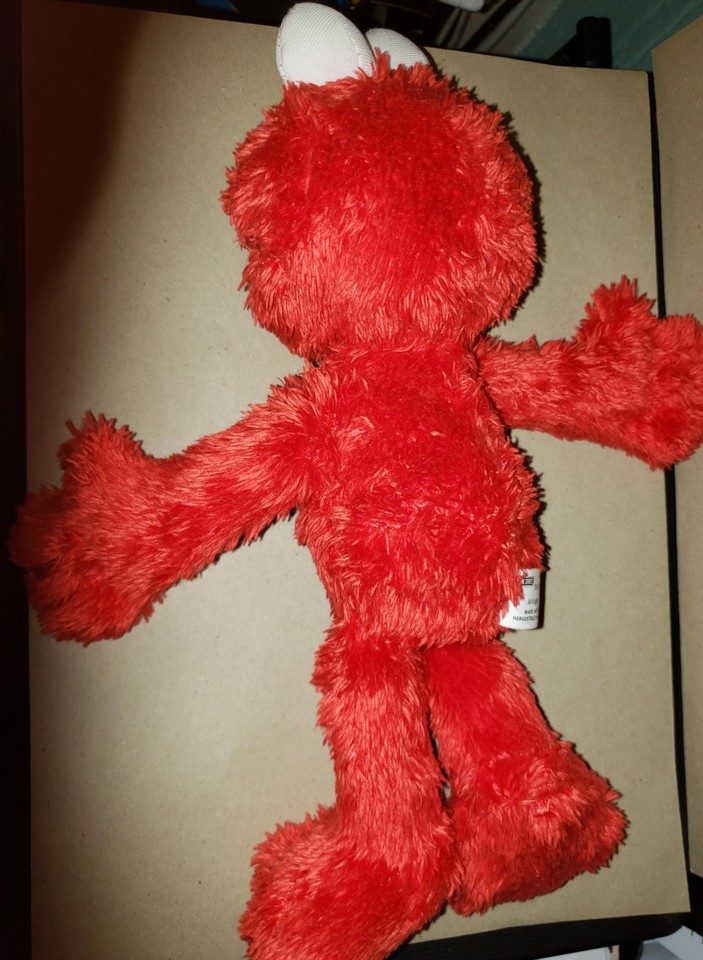 Elmo Sesame Street 2014 Soft Toy 12” Hasbro Red Plush Cuddly Pre-loved ...