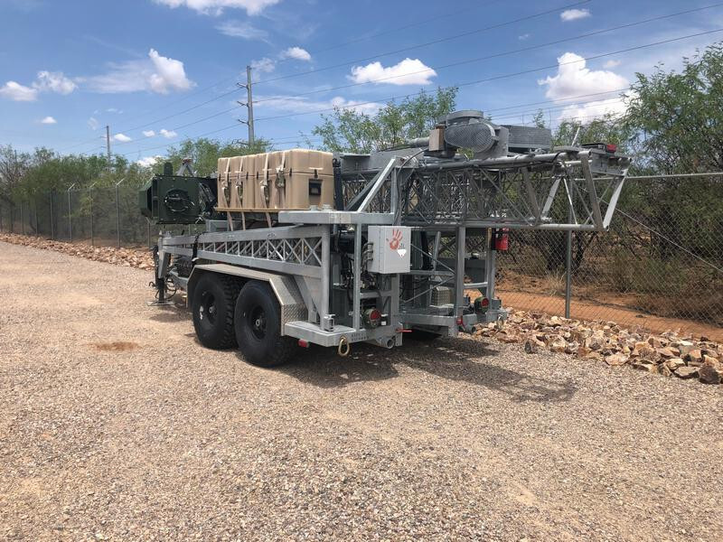 US Tower Corp Mobile Antenna Tower Model RMTU656MPDCGO Low Hours Mast ...