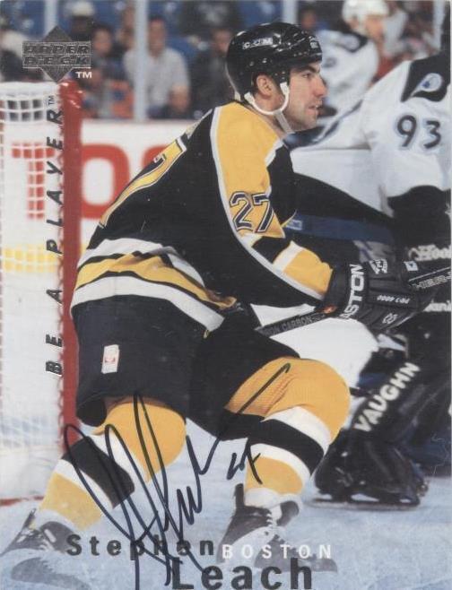 1995-96 Upper Deck Be a Player - Stephen Leach #S109 Autographs (AU ...