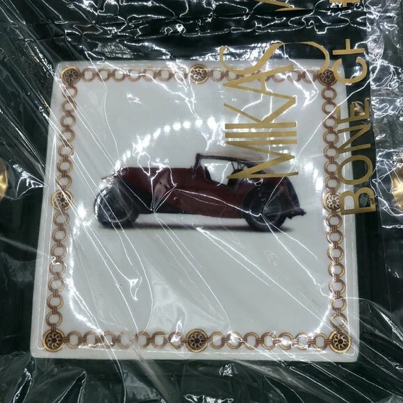 Vintage Mikasa Bone China Classic Cars Ash Tray or Trinket Plate New ...