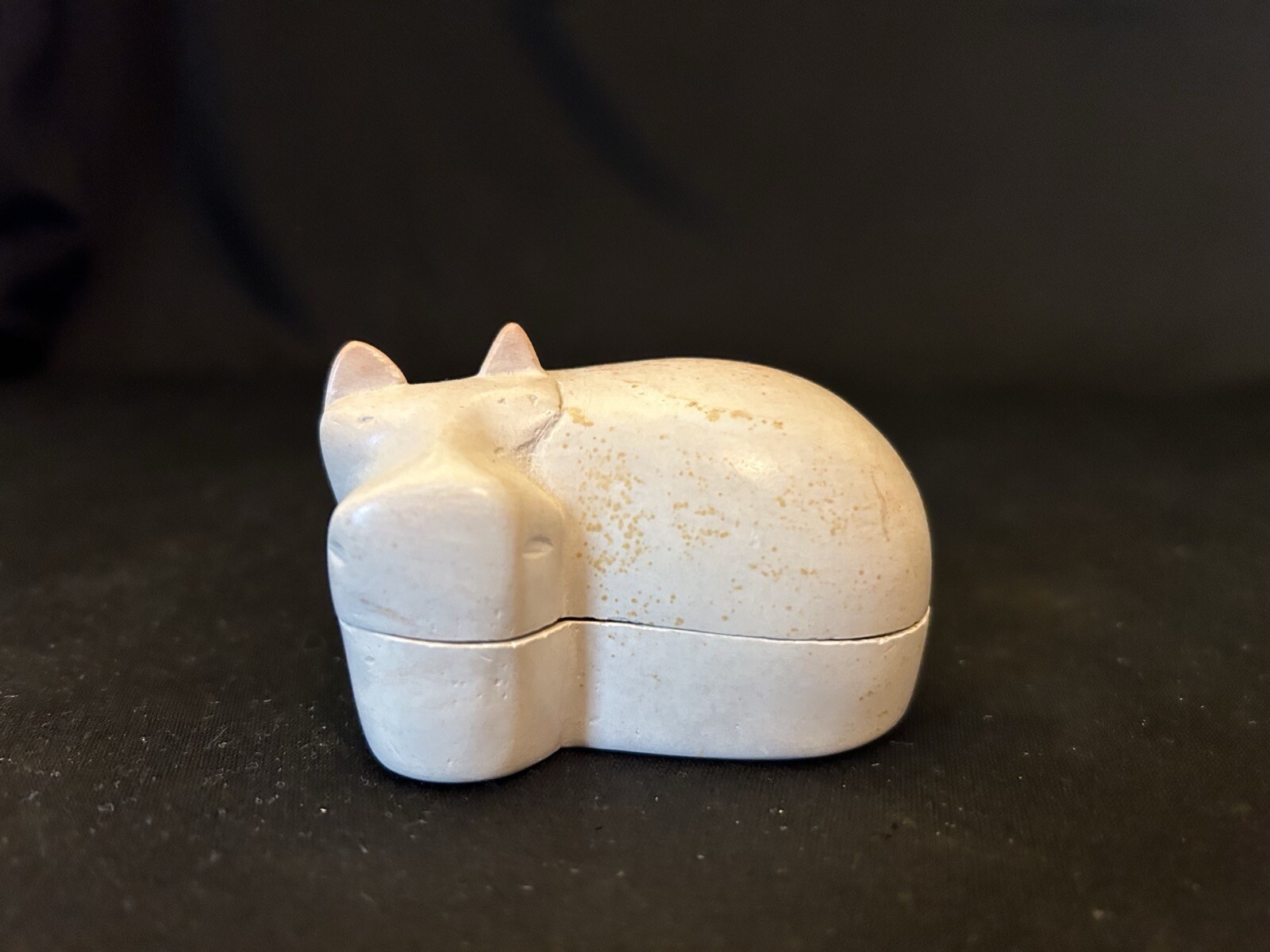 Vintage Smooth Carved Stone Hippopotamus Hippo Trinket Box | eBay