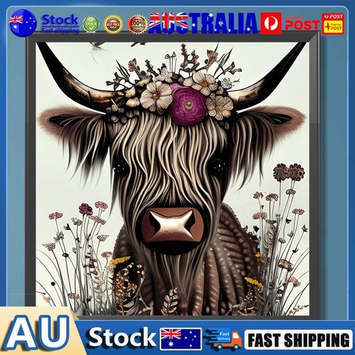 5D DIY Full Round Drill Diamond Painting Yak Kit Home Decoration Craft ...