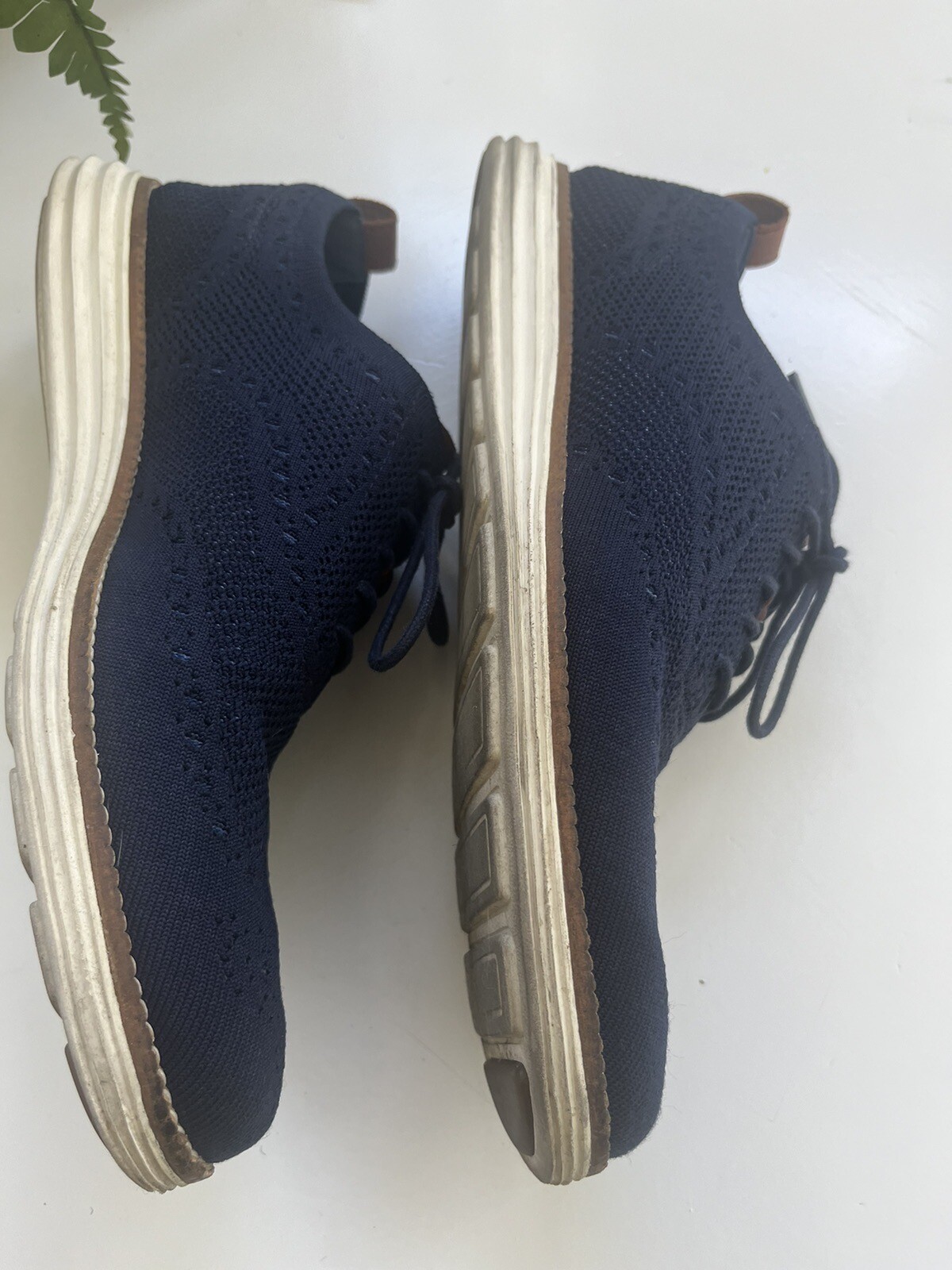 Cole Haan Original Grand Stitchlight Knit Wingtip Oxfords Blue Mens 9 ...