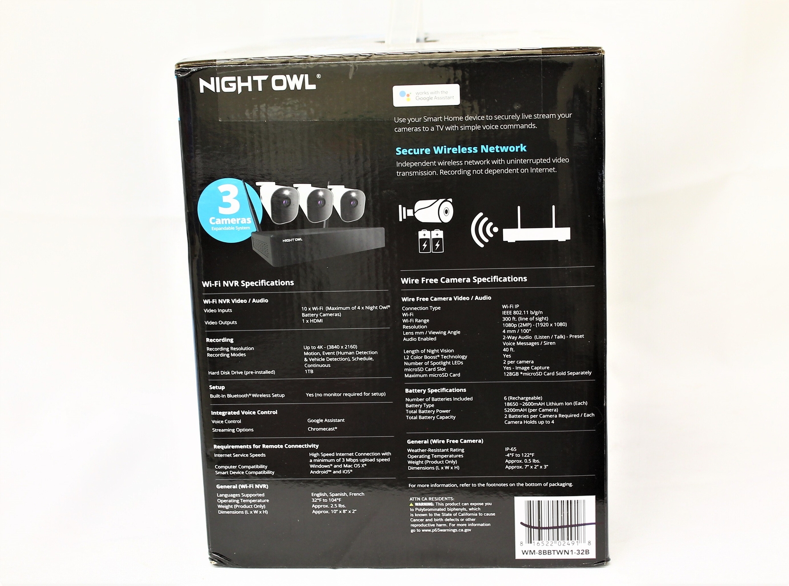 Night Owl Battery Wi-Fi Security System (3 Cameras) 816522024918 | eBay