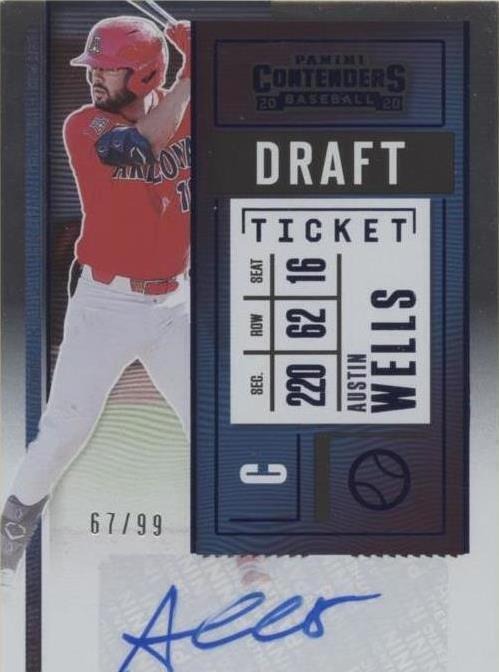 2020 Panini Contenders - Draft Pick Ticket 2 Austin Wells #DPT2-AW ...