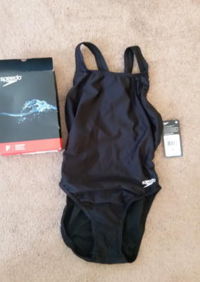 Women's Speedo Swimsuit Pro LT One Piece Solid Black 8191481 Size 30 ...