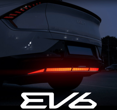 Rear Bumper Reflector Sticker 5P High Brightness Ups for Kia EV6 2022 ...