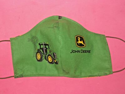 Green John Deere Handmade Face Mask Washable & Reusable 100% Cotton ...