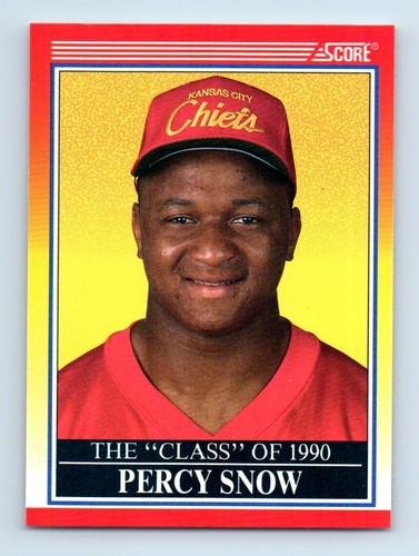 1990 Score Percy Snow Kansas City Chiefs #606 | eBay