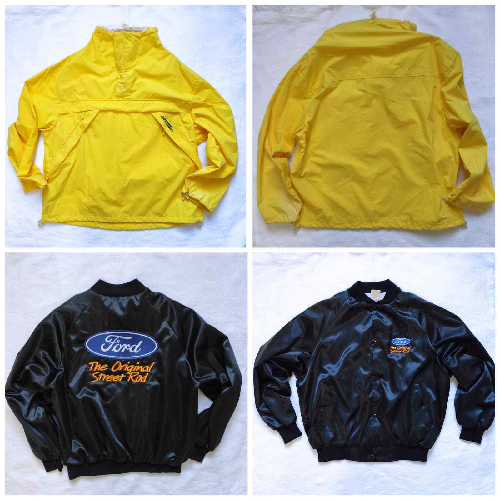 Vintage Ford Satin Varsity Hot Rod jacket and vintage… - Gem