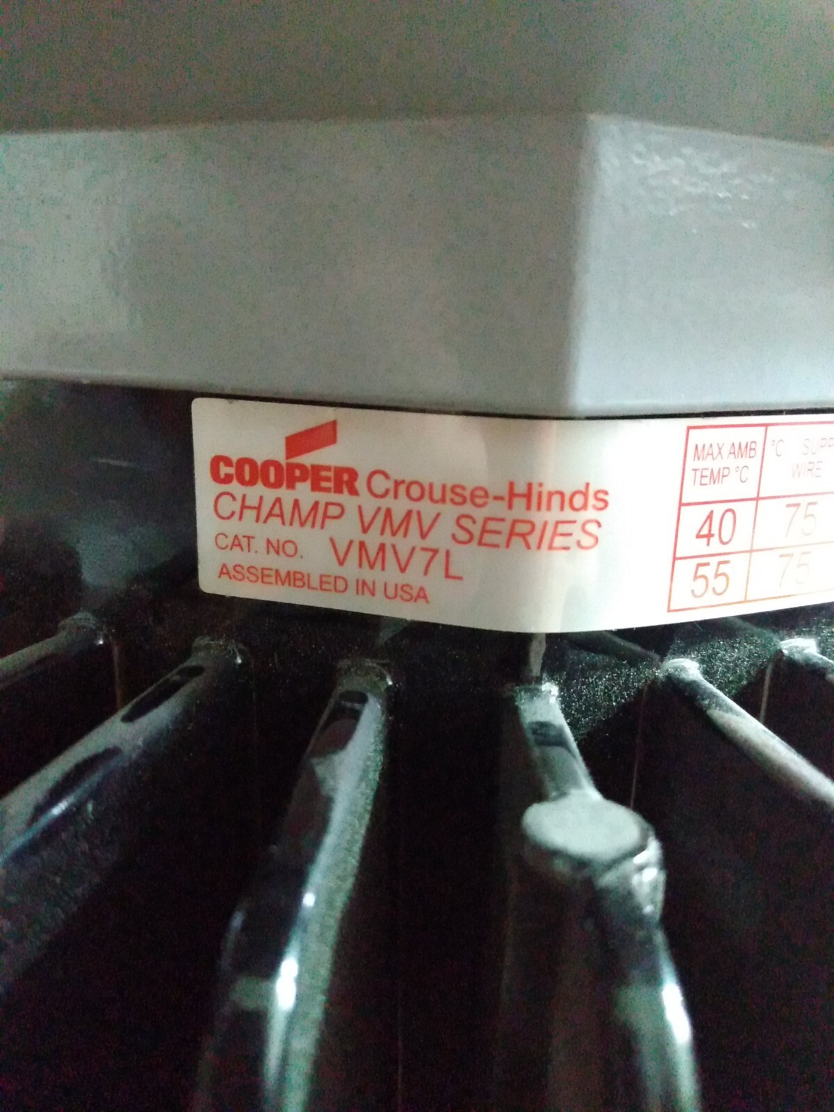 Eaton Crouse-Hinds Vmv7l/unv1 Champ VMV Series V Optics LED Luminaire ...