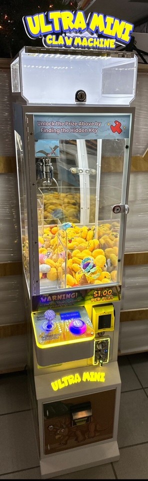 Ultra Mini Claw Machine with Bill Acceptor and Prize Box | Crane Arcade ...