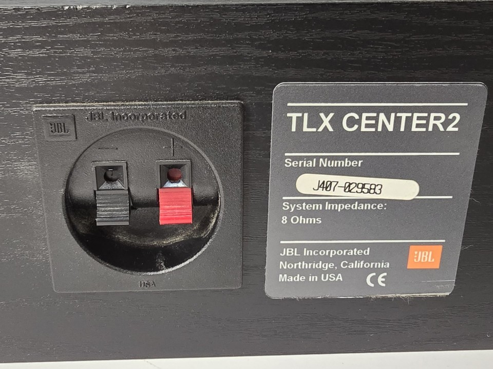 JBL TLX Center2 Center Channel Speaker Theater 3 Way Home Audio Vintage ...