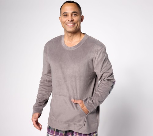 Stan Herman Women's Top Sweater Sz 2XL (XXL) Men's Cozy Fleece Silver ...
