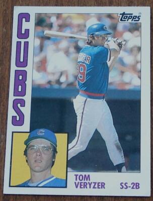 Tom Veryzer, Cubs, 1984 #117 Topps VG COND - GREAT COLLECTIBLE CARD | eBay