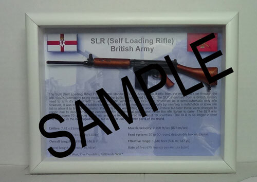 Self Loading Rifle (SLR) | British Army | Irish Flag | Timber Furniture ...