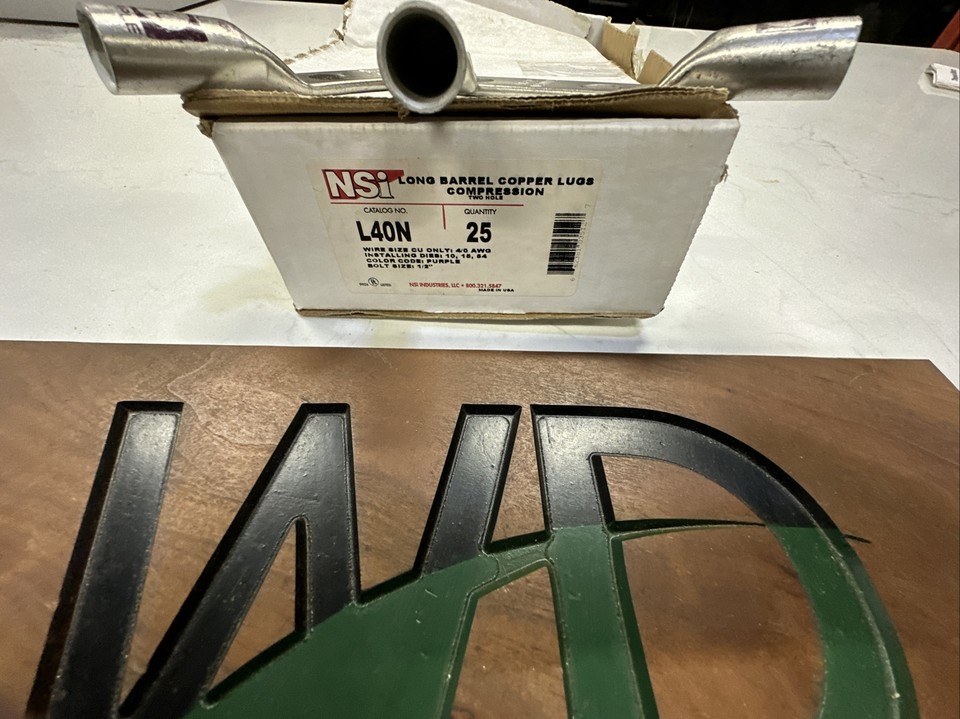 NEW NSI L40N COPPER COMPRESSION LONG BARREL, TWO HOLE, PURPLE - QTY 25 ...