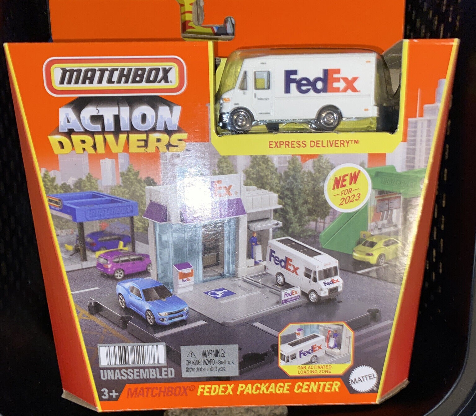 Matchbox 2023 Action Drivers FedEx Package Center PlaySet W/Express ...