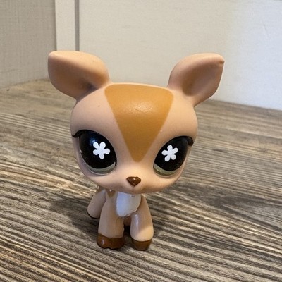 Authentic Hasbro Pet Shop LPS #634 Deer Tan & Brown w/ Spots GREEN ...