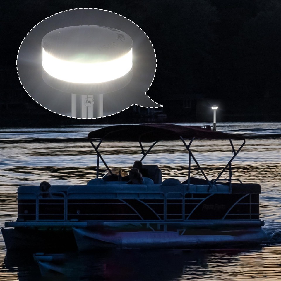 Anchor Light Boat Bimini Light Stern Light LED Marine Navigation Lights ...